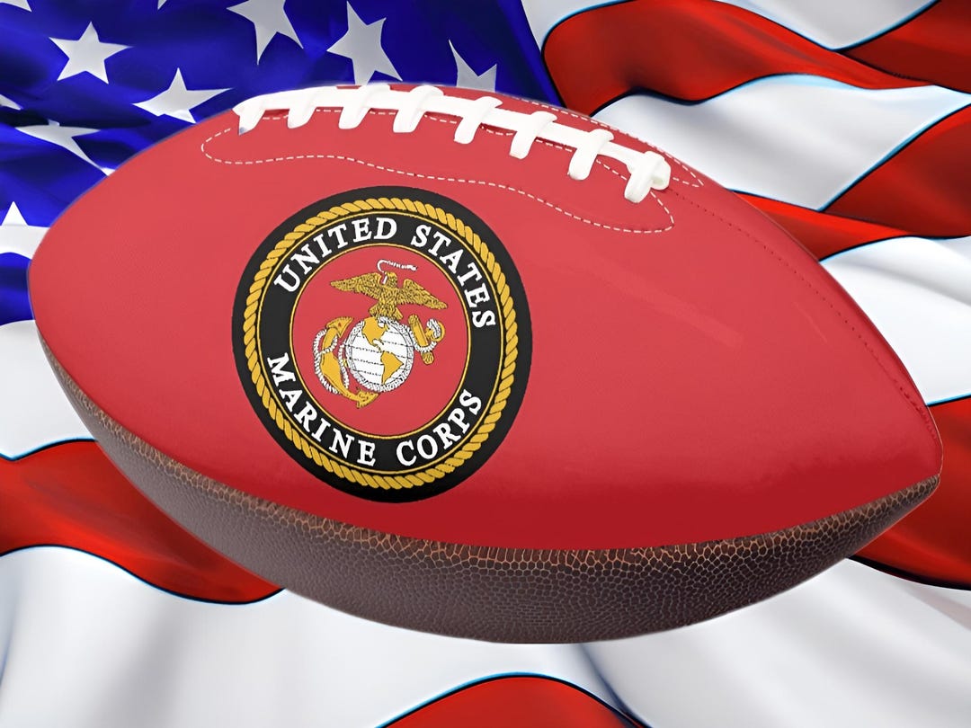 USMC American Football Two Panel Printed - Etsy