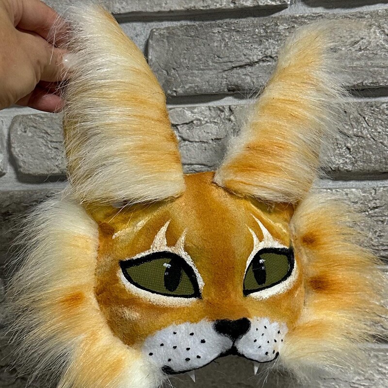 Therian Orange Tabby Cat Mask - Etsy