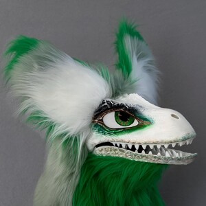 Raptor Fursuit Mask | Premade Fursuit Head | Furry Paws Tail Slippers ...