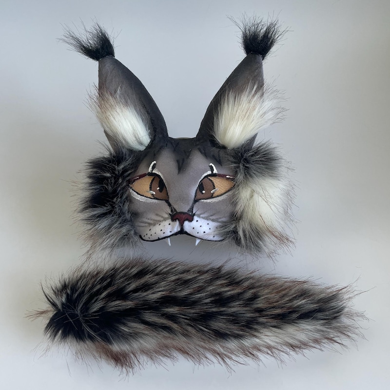 Fluffy Furry Animal Masks - Etsy
