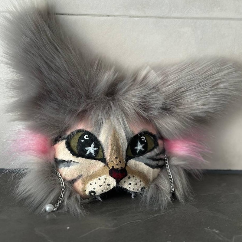 Gray Cat Therian Mask - Etsy