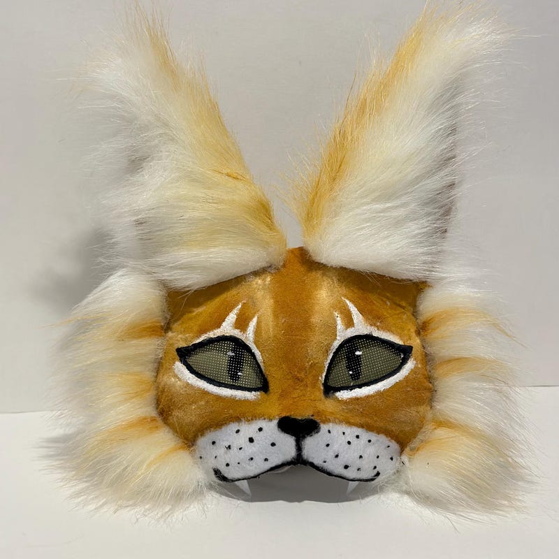 Therian Orange Tabby Cat Mask - Etsy