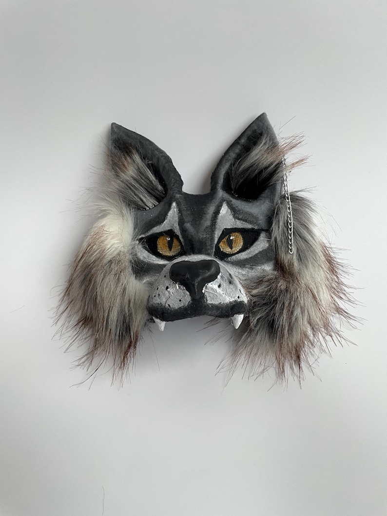 High Quality Therian Wolf Mask | Gray Wolf Mask | Realistic Wolf ...