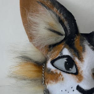 Rockstar Soft Fluffy Mask | Therian Gear | Cosplay Mask | Cat ...