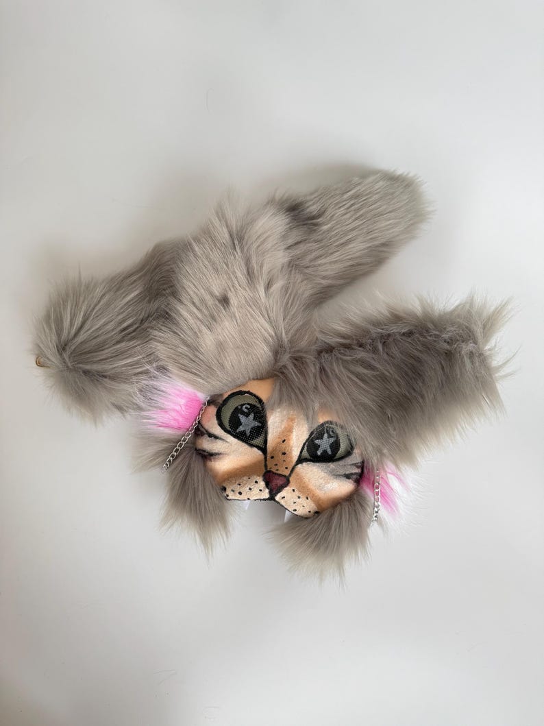 Fluffy Cat Mask | Therian Mask | Feline Theriotype | Daughter Bday Gift ...