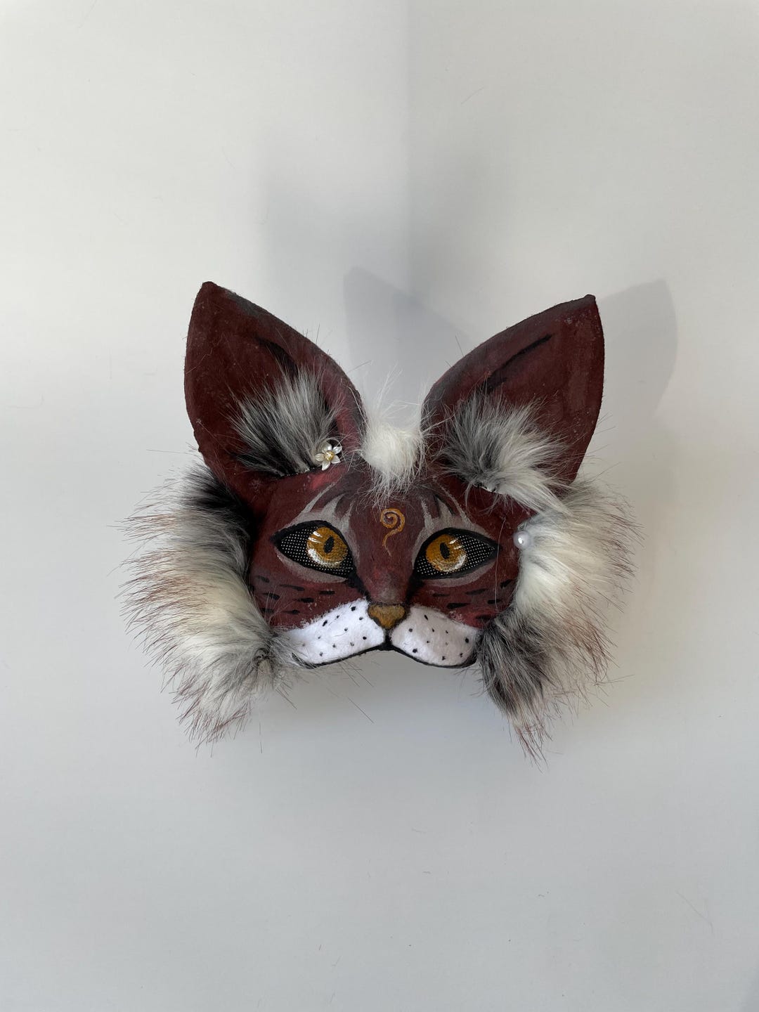 Brown Therian Cat Mask | Therian Dream Masks | Therian Gear | High ...