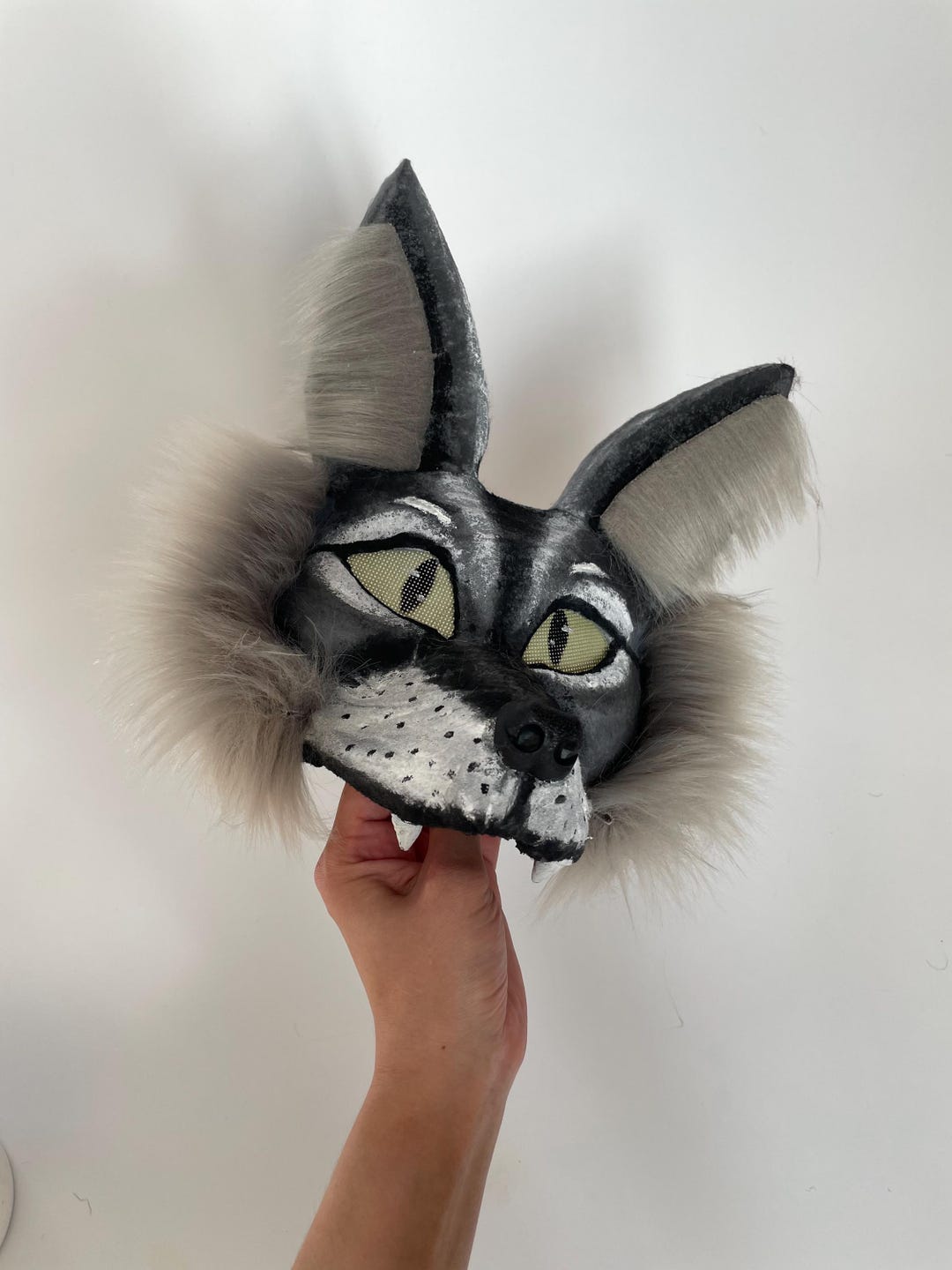 Therian Boy Wolf Mask | Realistic Design for Furry Cosplay | Quad Suit ...