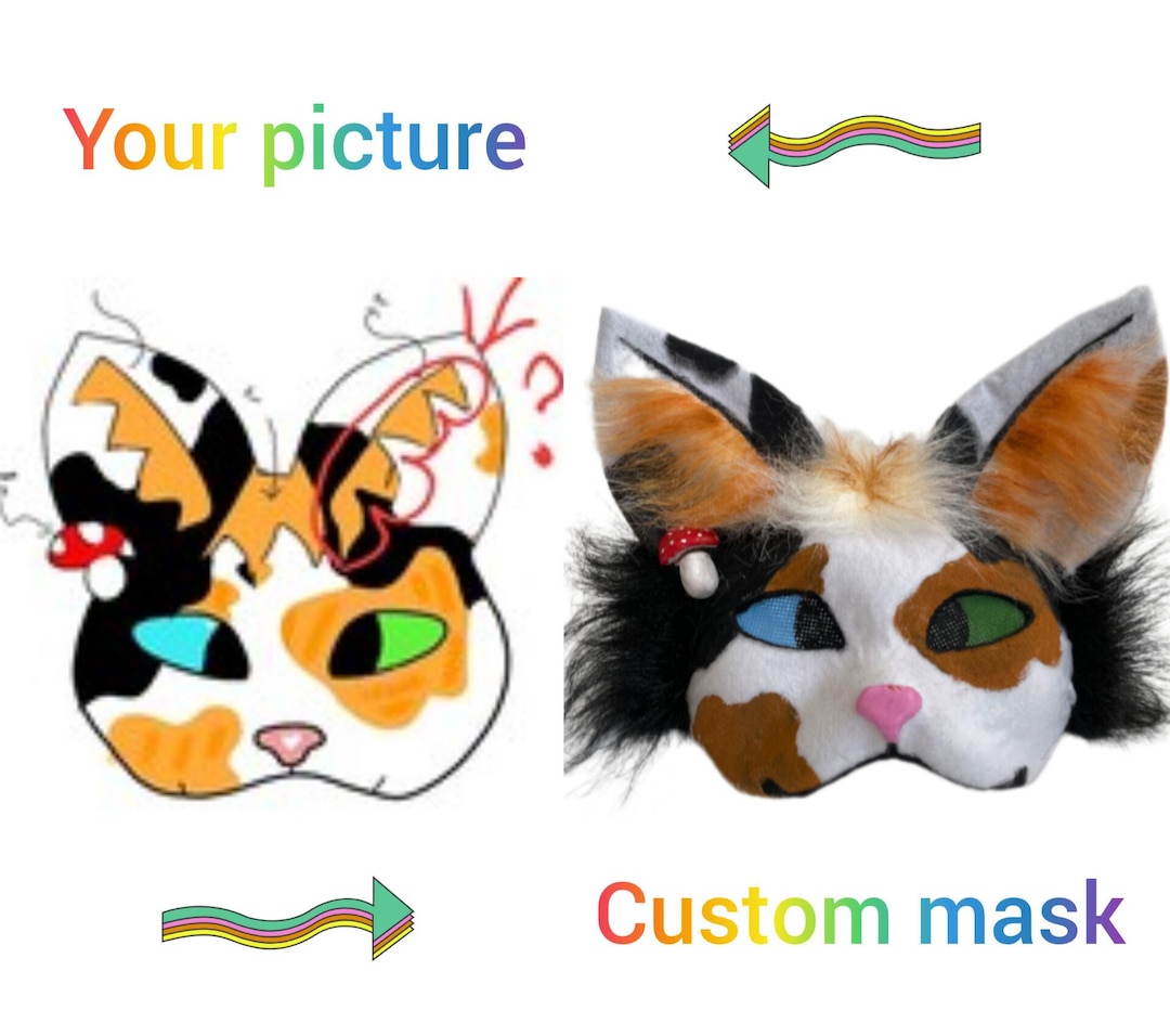Custom Therian Mask | Personalized Mask | Therian Dream Mask Gift ...