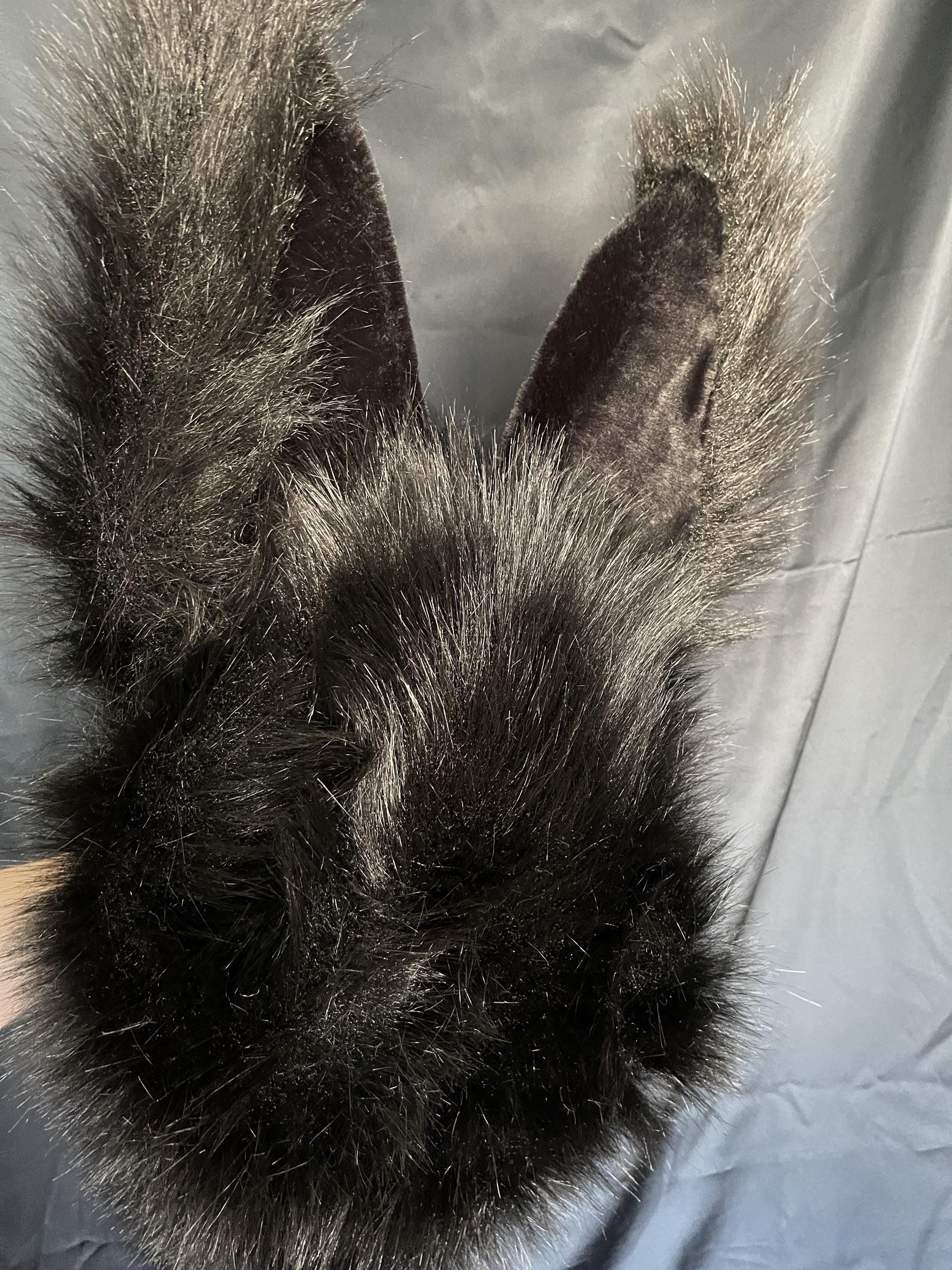 Black Wolf Fursuit Mask Skulldog Design Realistic Look Handmade Furry ...