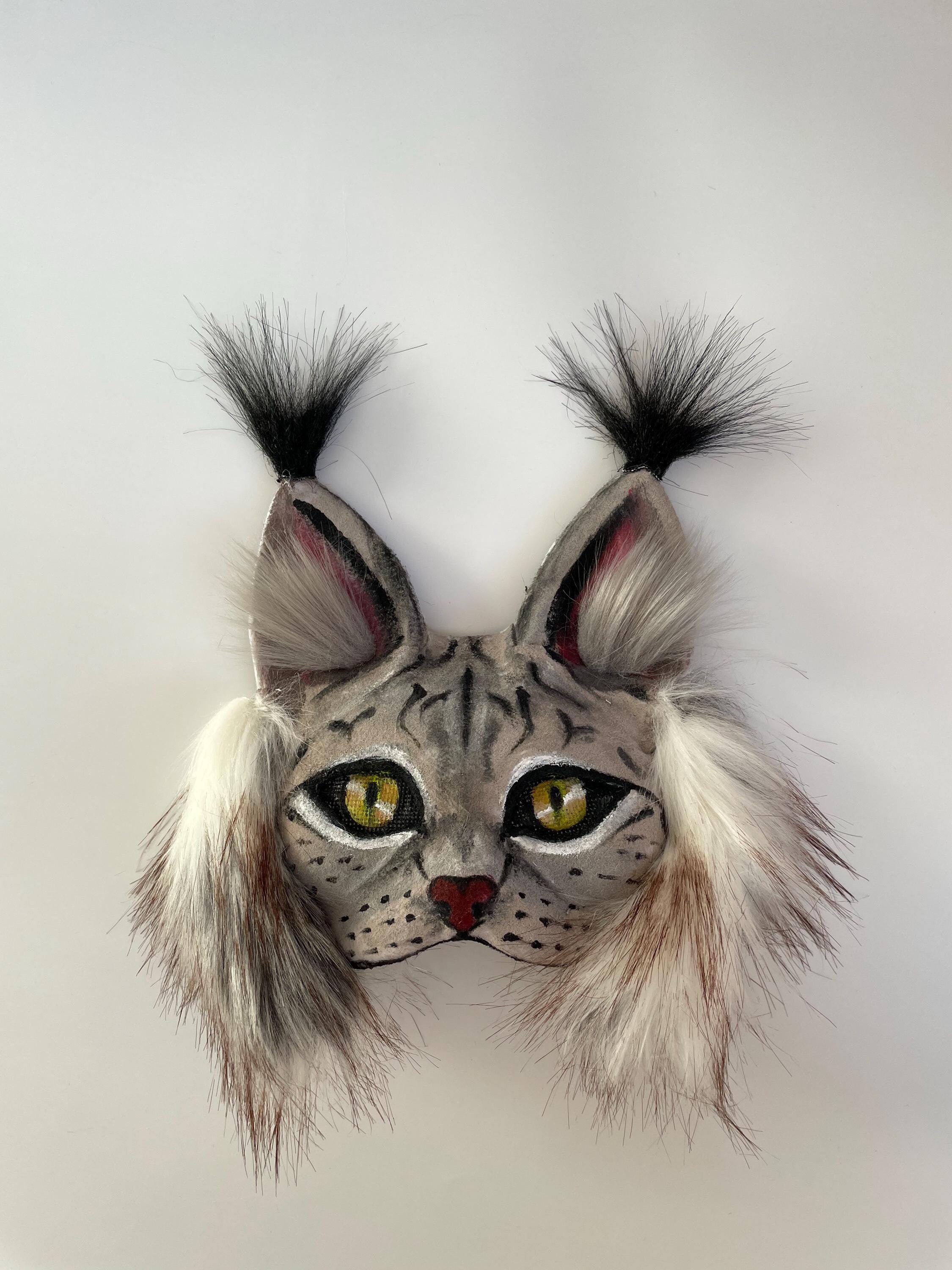Lynx Theriotype Mask | Handmade Cosplay Mask | Therian Lynx Mask | Faux ...