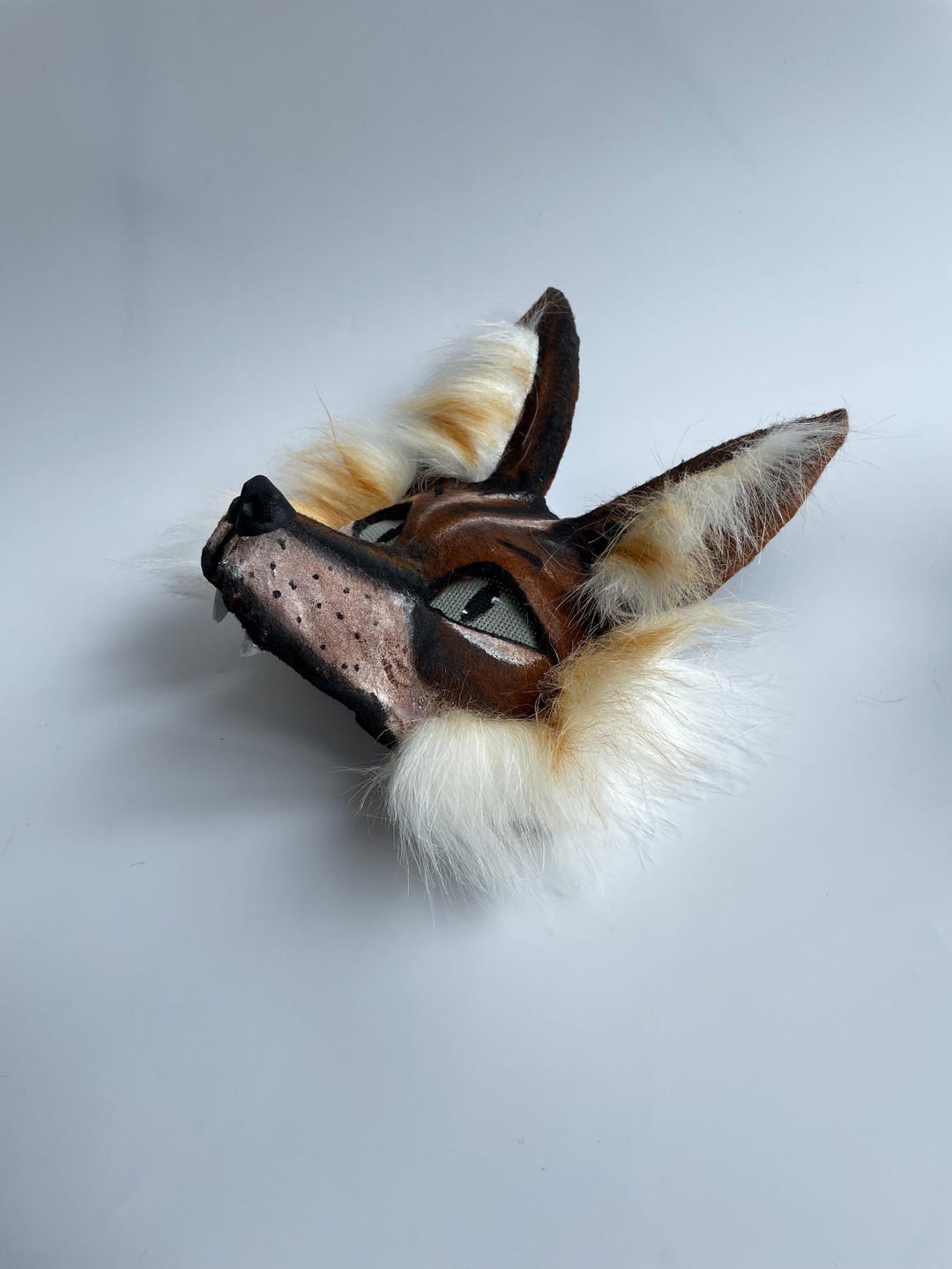 Realistic Fox Mask | Orange Brown Therian Cosplay Mask | Quadrobics ...