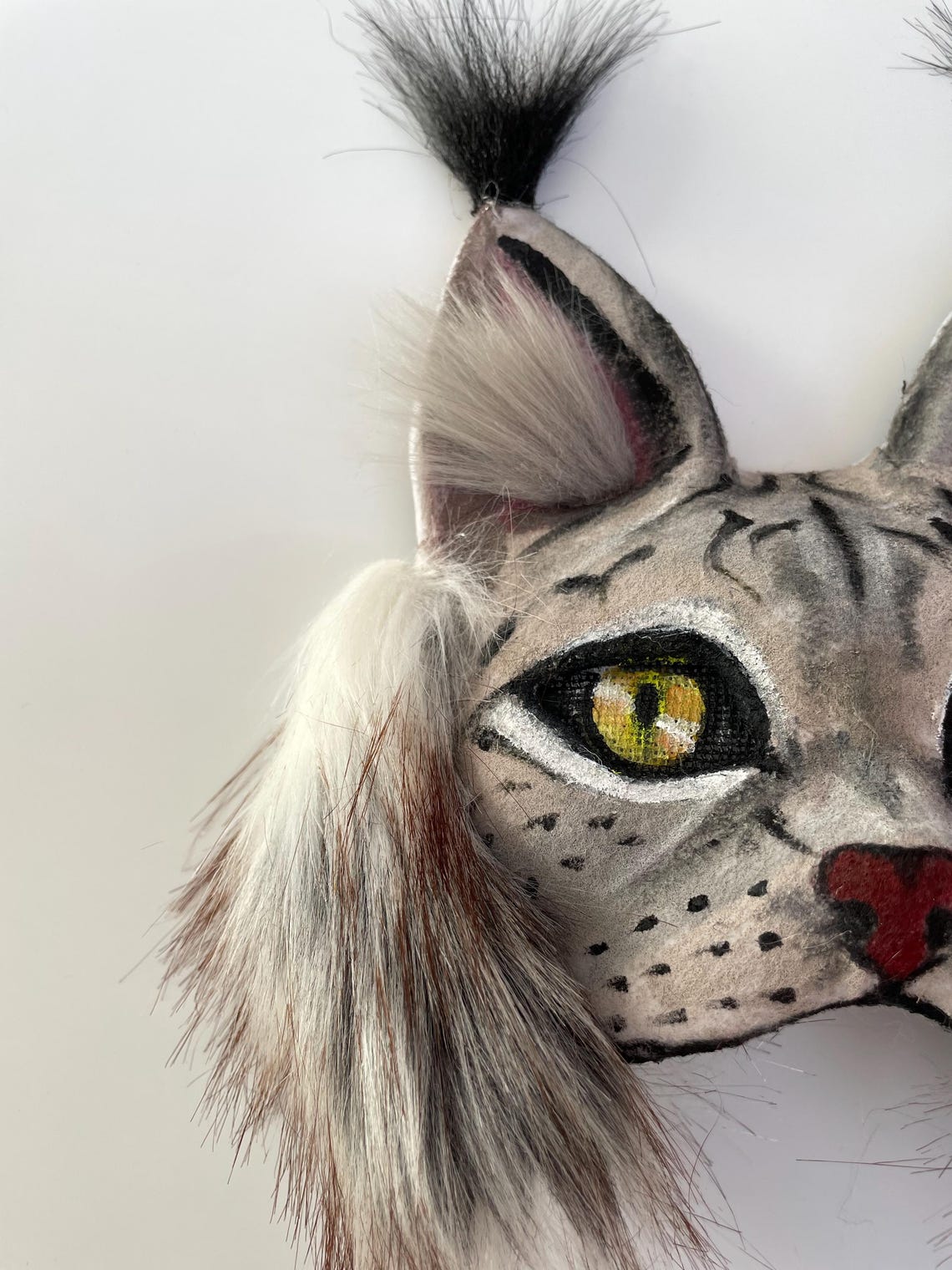Lynx Theriotype Mask | Handmade Cosplay Mask | Therian Lynx Mask | Faux ...