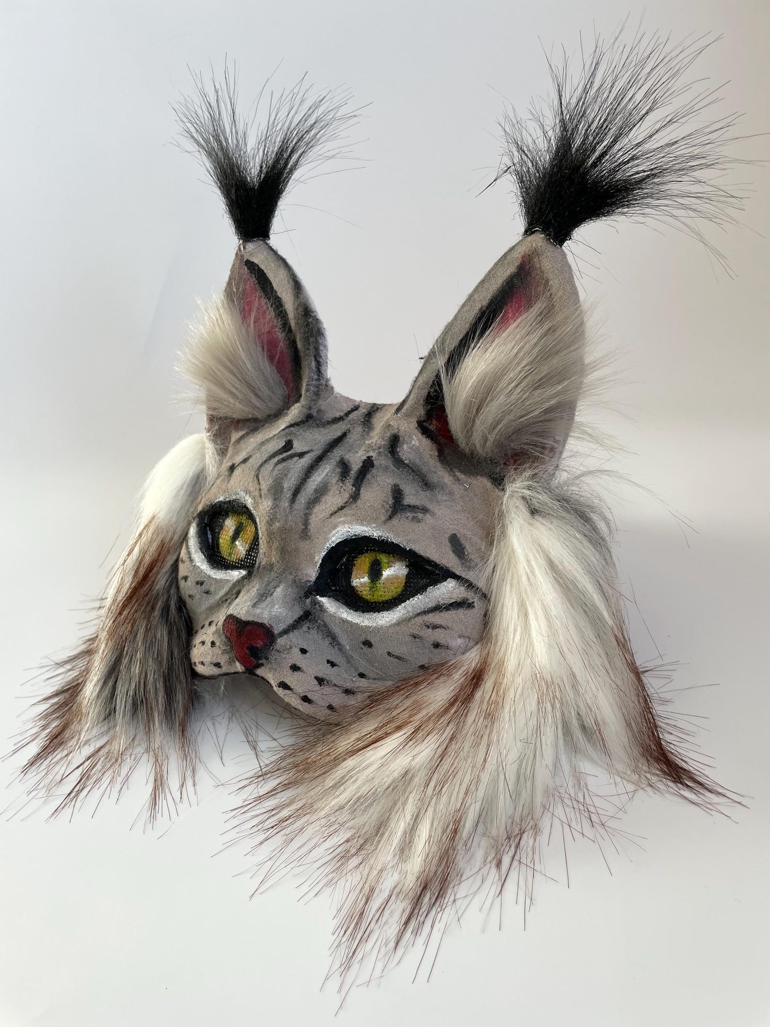 Lynx Theriotype Mask | Handmade Cosplay Mask | Therian Lynx Mask | Faux ...
