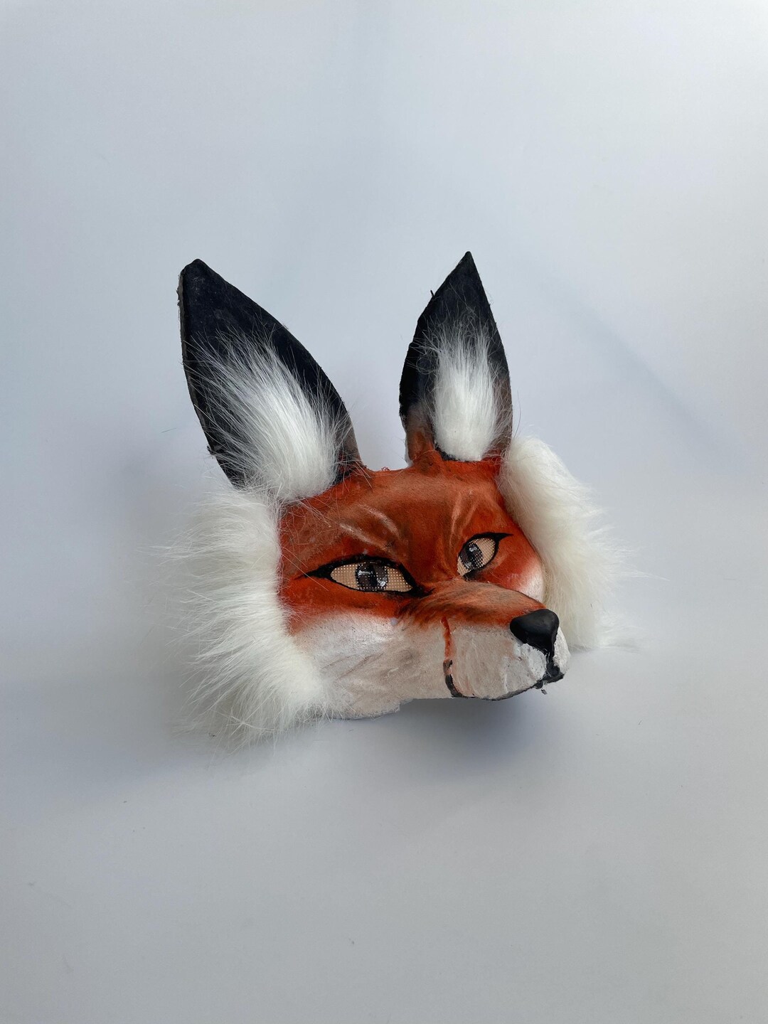 Therian Fox Masks | Quadrobics Mask | Universal Size | Orange White ...