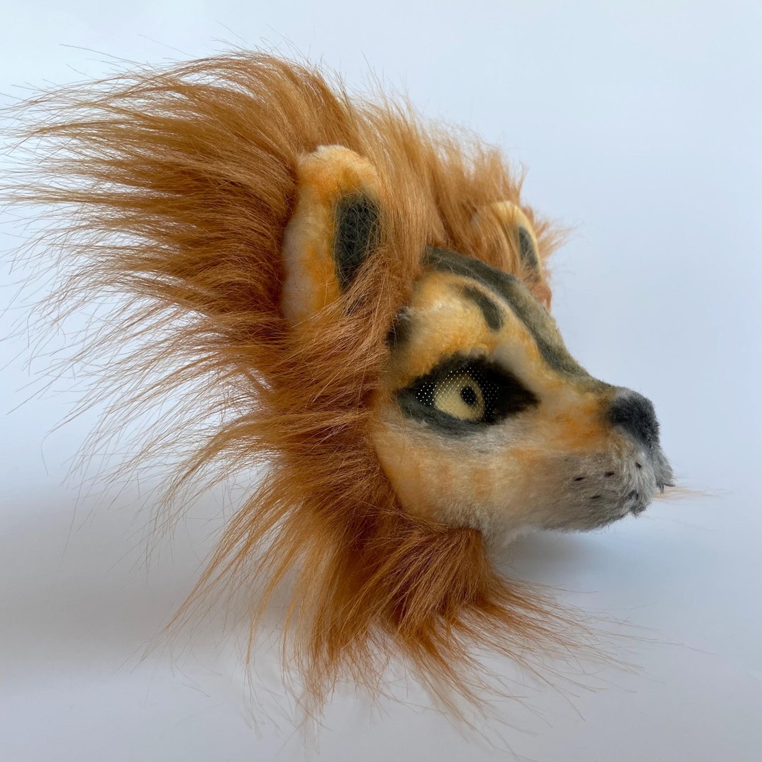 Premium Therian Lion Mask Set | High-quality Handmade Half Mask ...