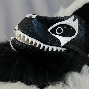 Raptor Mask | Fursuit Head | Premade Dragon Fursuit | Furry Art Cosplay ...