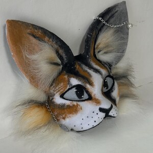 Rockstar Soft Fluffy Mask | Therian Gear | Cosplay Mask | Cat ...