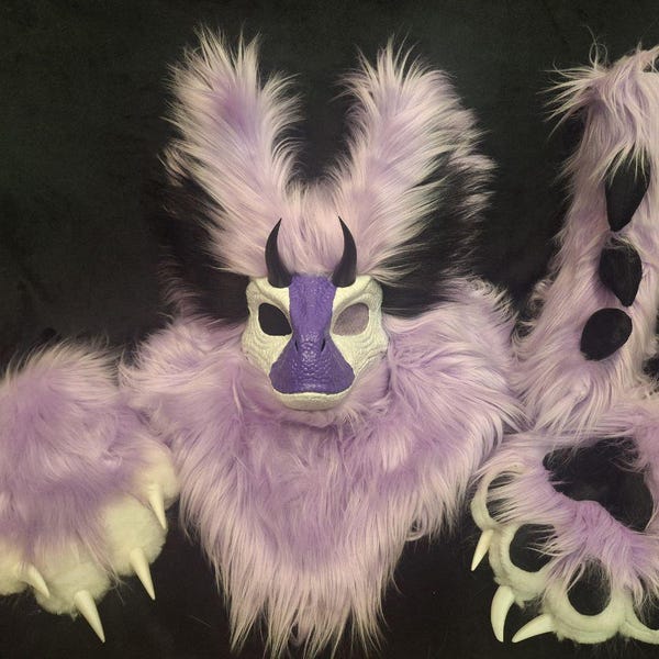 Raptor Furry Mask - Etsy UK