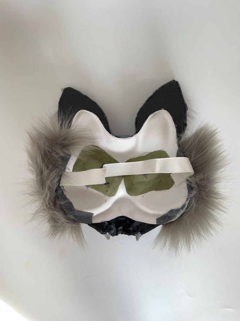 Therian Wolf Mask | Realistic Half Face Cosplay Mask | Faux Fur Wolf ...