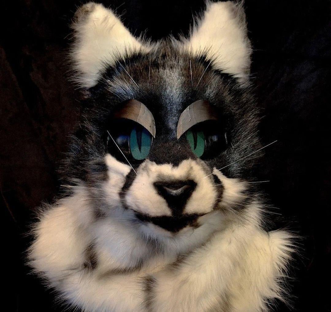 Realistic Husky Fursuit Mask Premade Dog Head High-quality Faux Fur ...