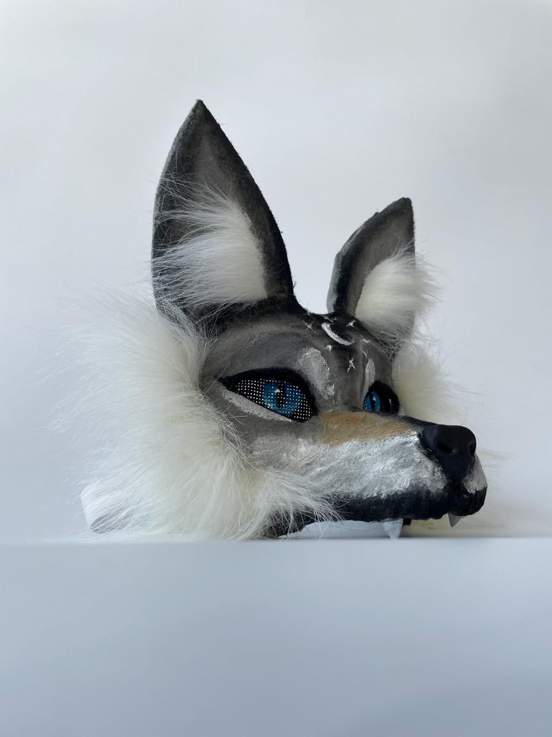 Therian Wolf Mask | Handmade Realistic Mask | High Quality Mask | Moon ...