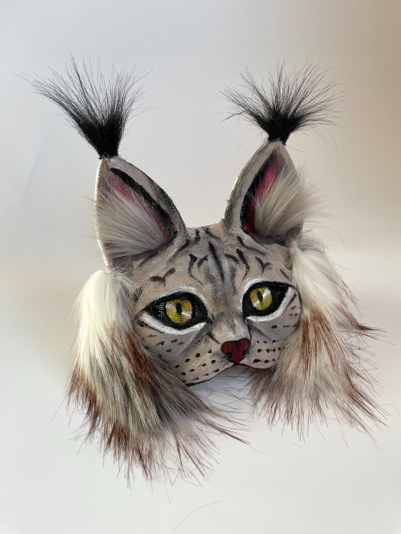 Lynx Theriotype Mask | Handmade Cosplay Mask | Therian Lynx Mask | Faux ...