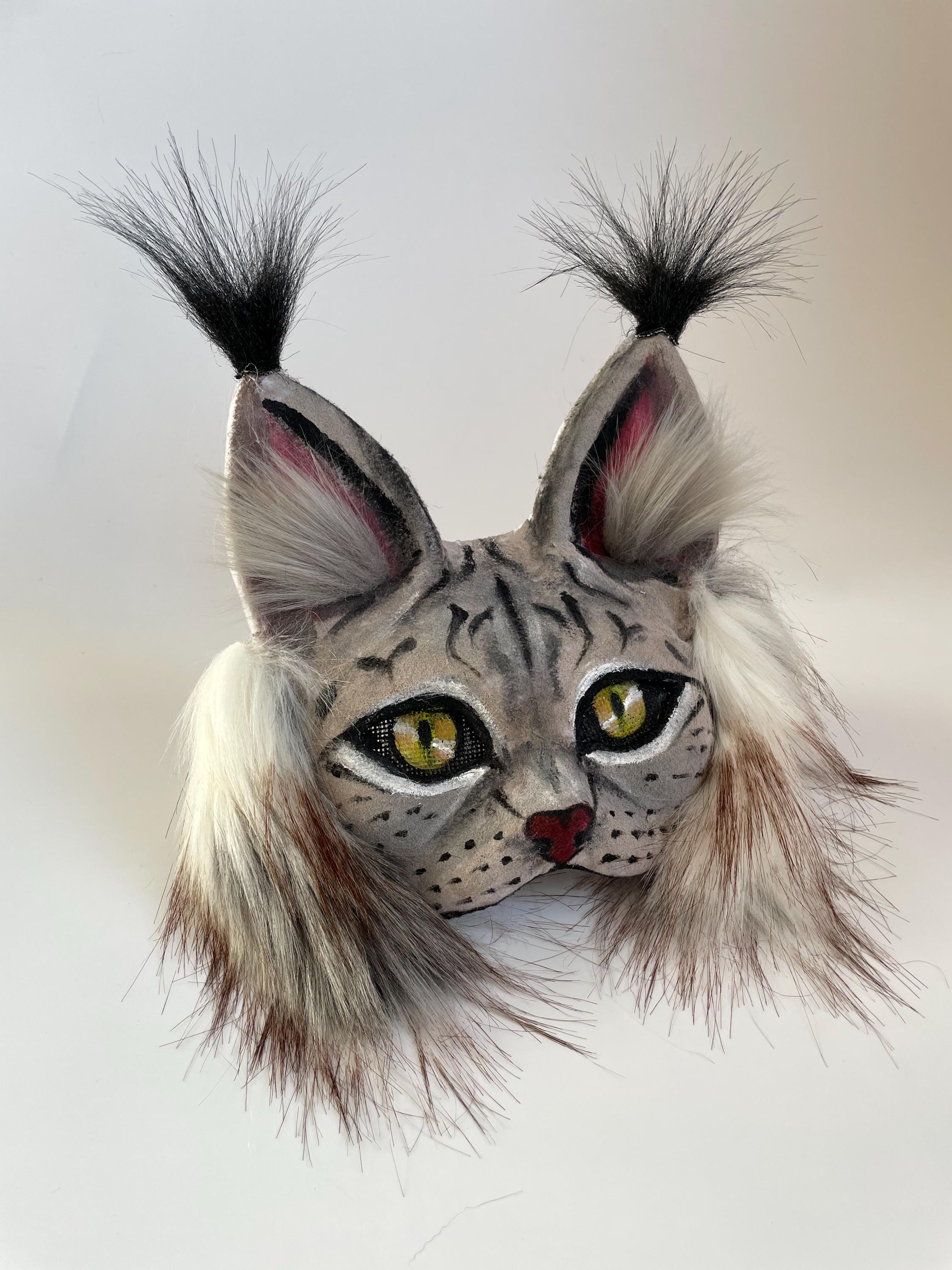 Lynx Theriotype Mask | Handmade Cosplay Mask | Therian Lynx Mask | Faux ...