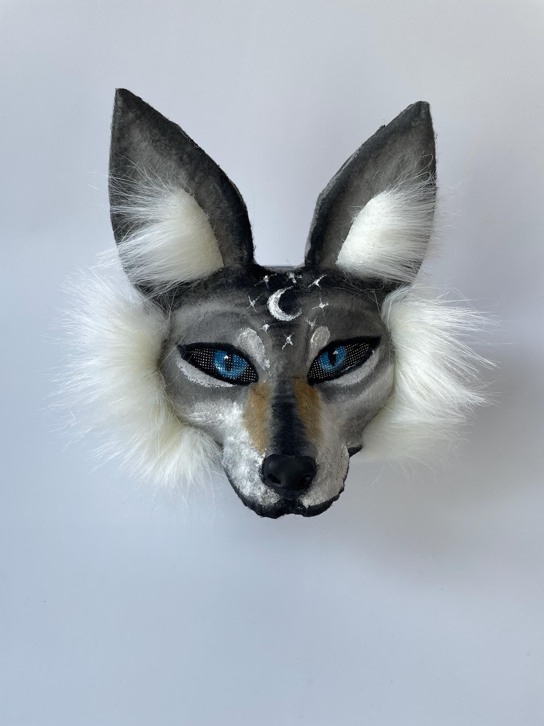 Therian Wolf Mask | Handmade Realistic Mask | High Quality Mask | Moon ...