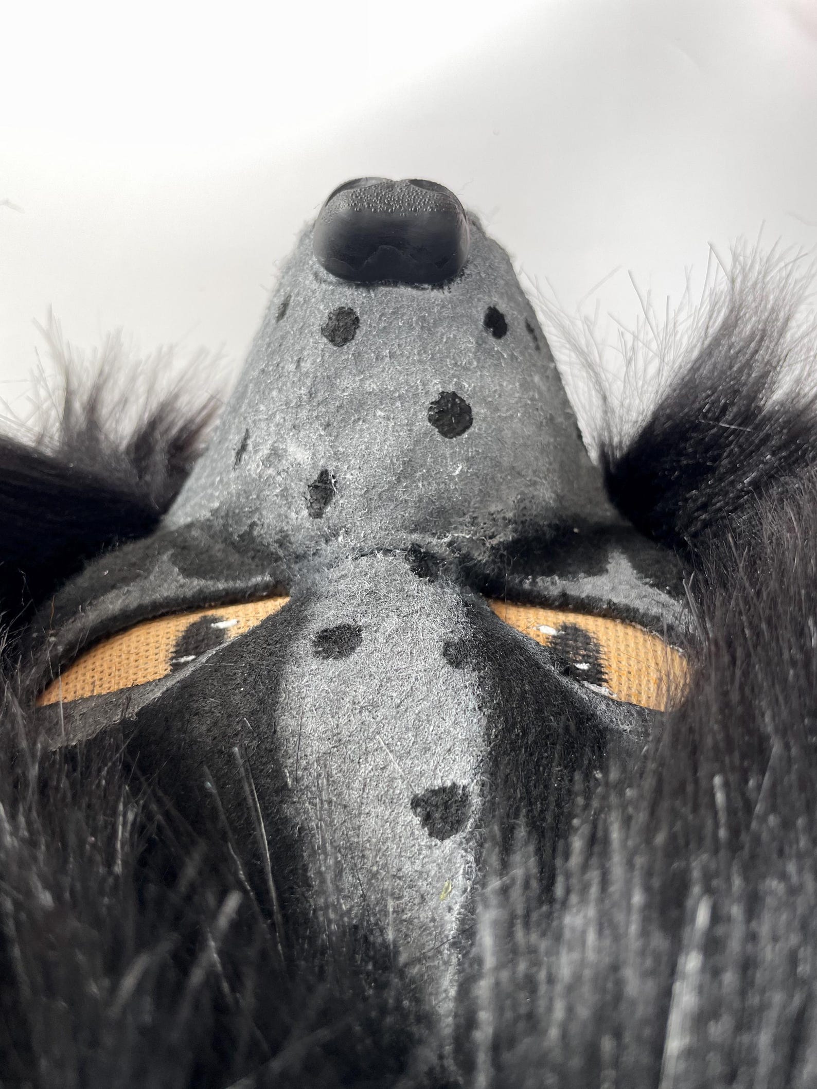 Warrior Black Shepherd Dog Mask | Handmade Therian Cosplay With Short ...