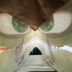 Raptor Fursuit Mask | Premade Fursuit Head | Furry Paws Tail Slippers ...