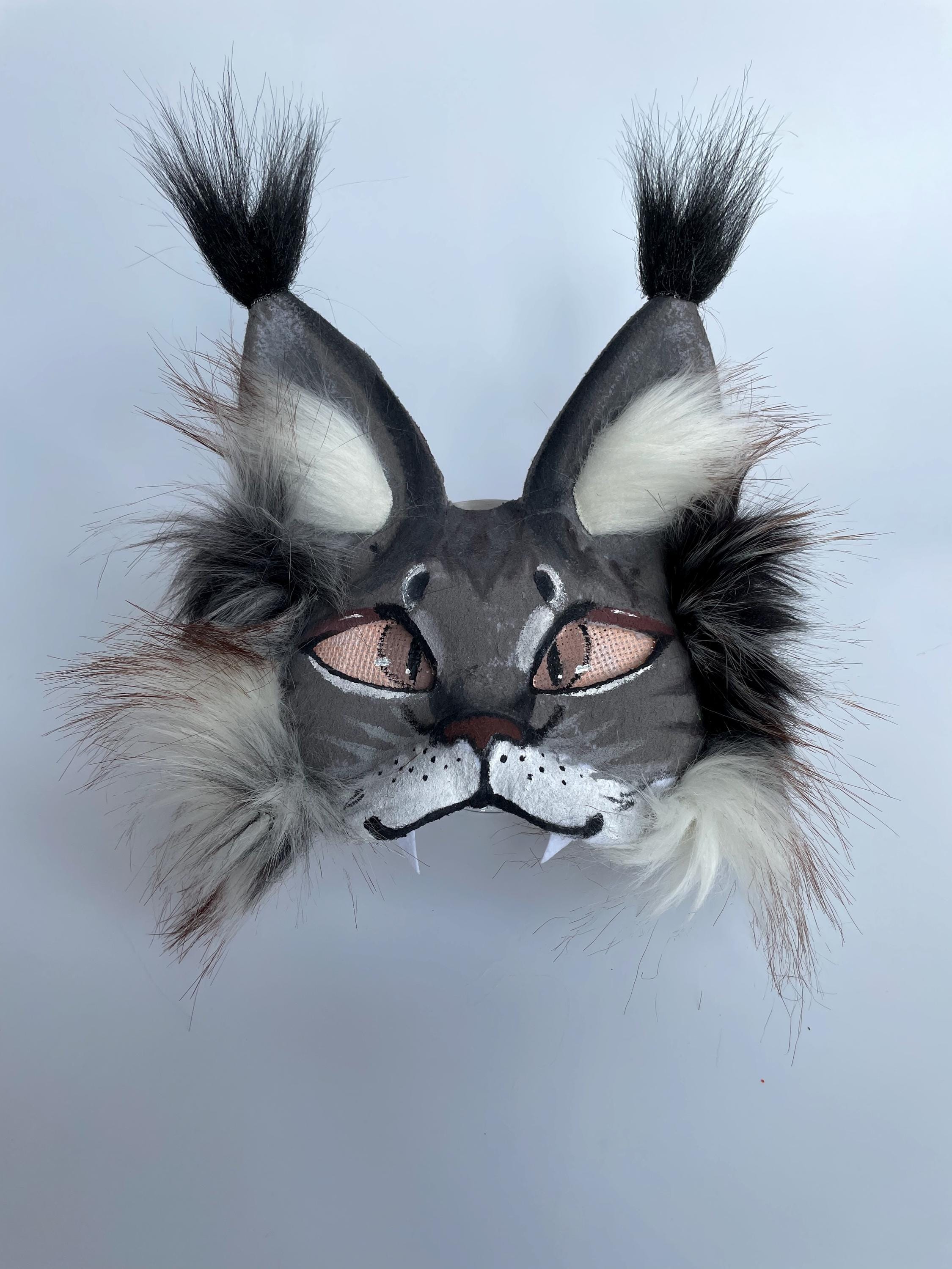 Therian Mask for Quad Runners | Handmade Therian Gray Mask | High ...