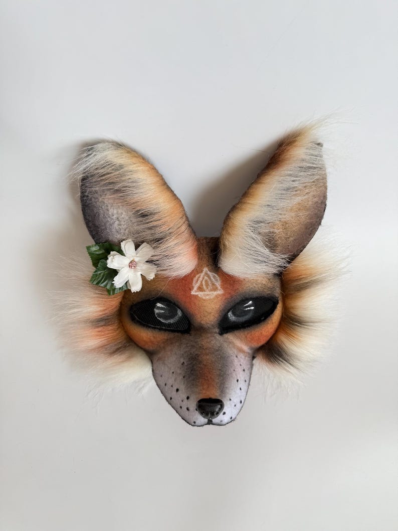 Therian Fox Mask With Fluffy Tail | Teen Gift Idea for Daughter or ...