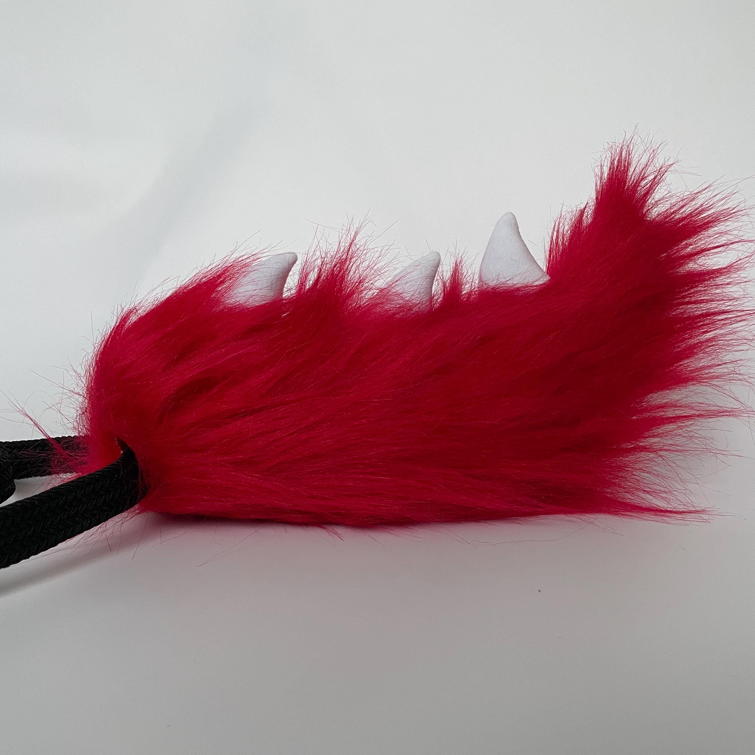 Fursuit Tail for Red Raptor | Furry Accessory | Spiked Reptile Tail ...