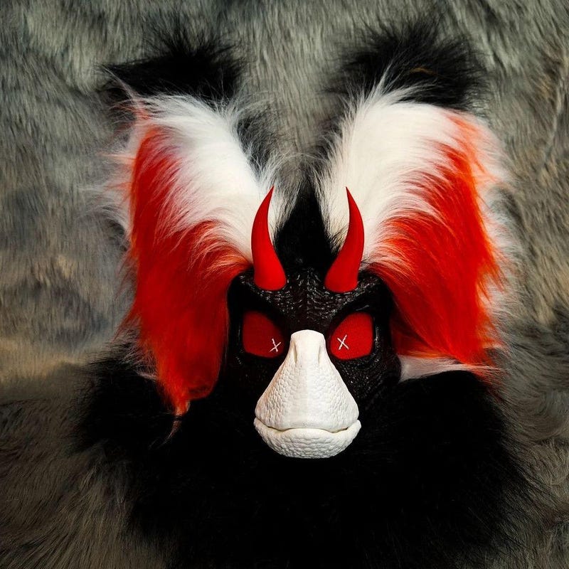 Furry mask - Etsy Polska