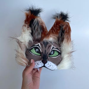Therian Kitty Mask | Fluffy Cat Mask | Therian Gear | Teen Quadrobics ...