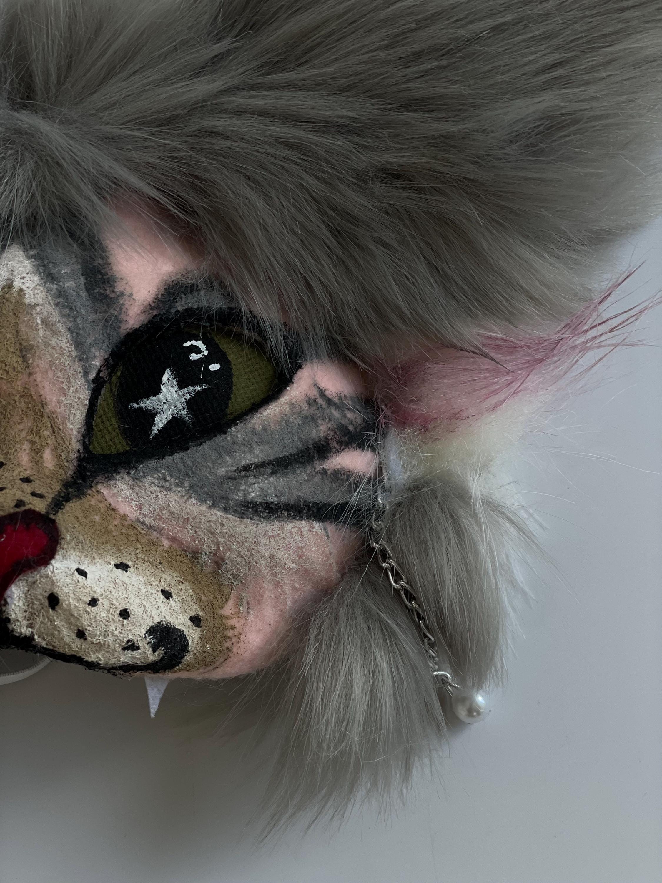 Fluffy Cat Mask | Therian Mask | Feline Theriotype | Daughter Bday Gift ...