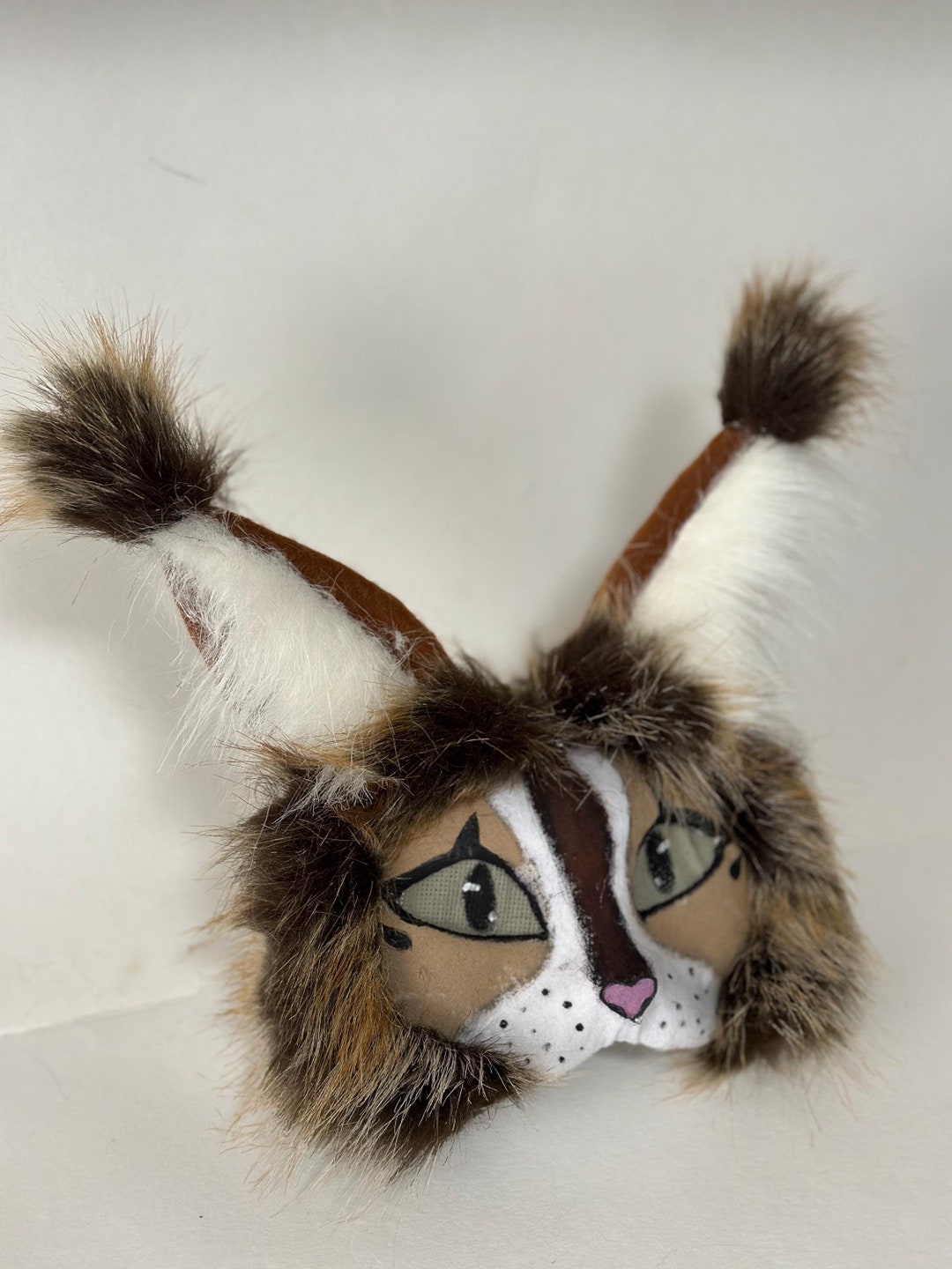 Handmade Therian Cat Mask Clown | Fluffy Furry Mask | Trendy Teen Gift ...