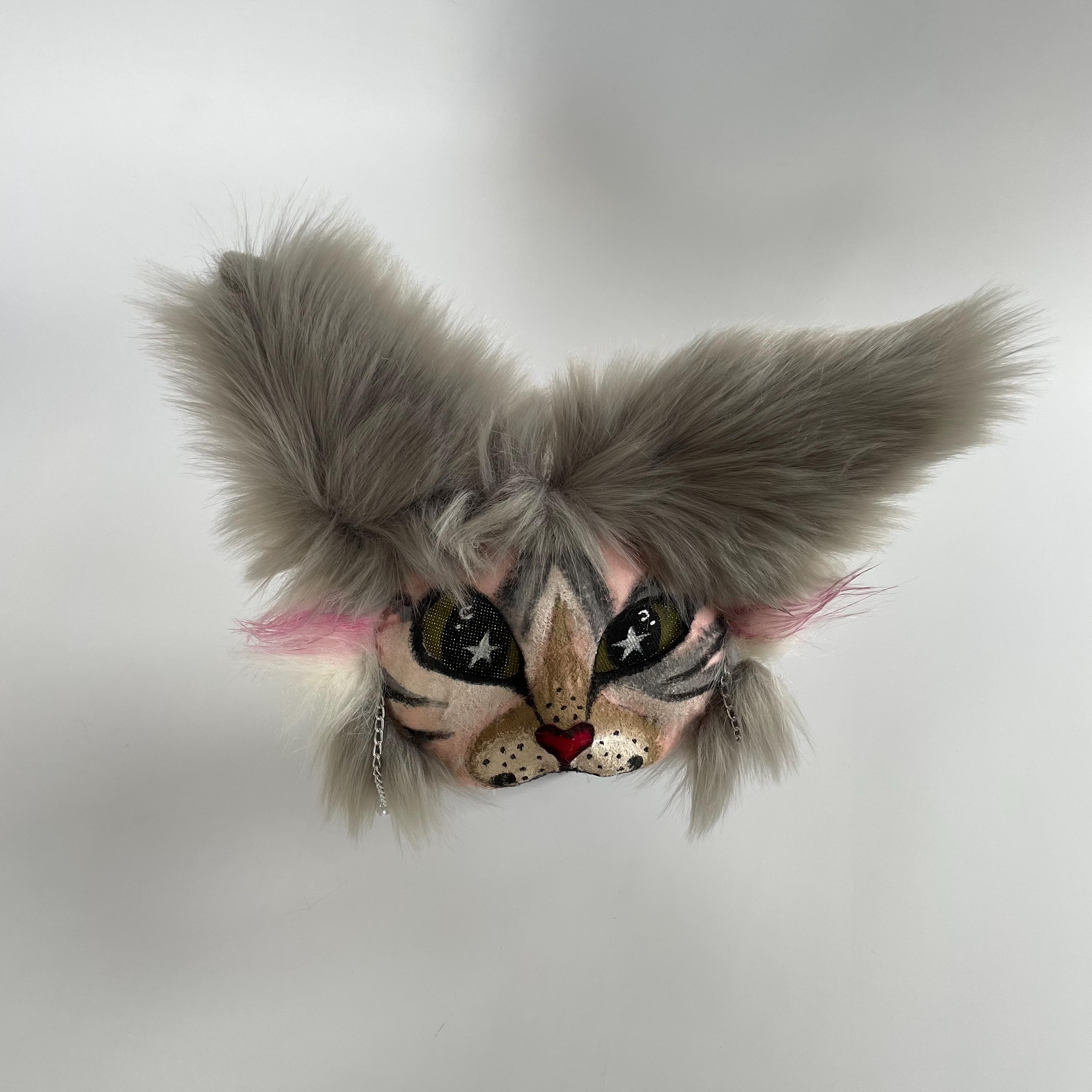 Fluffy Cat Mask | Therian Mask | Feline Theriotype | Daughter Bday Gift ...