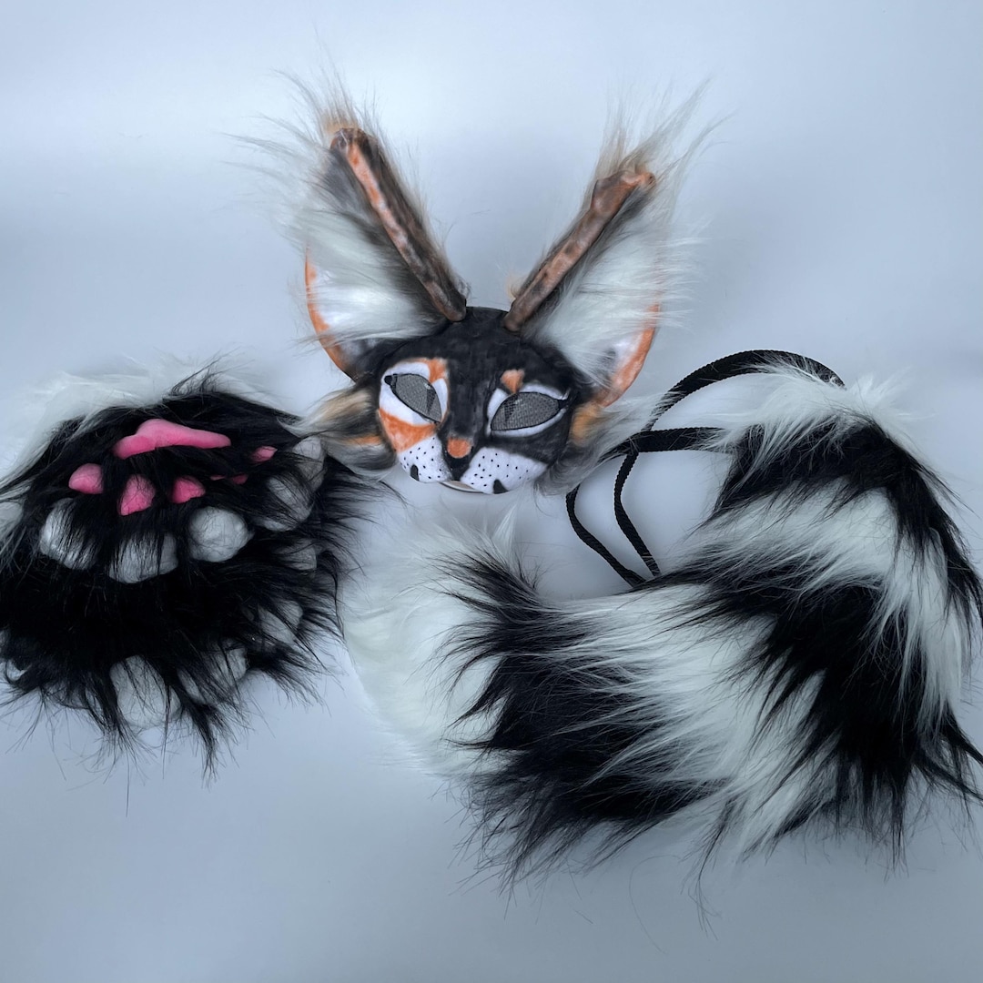 Therian High Quality Premium Set With Cat Mask Tail and Paws A Perfect ...