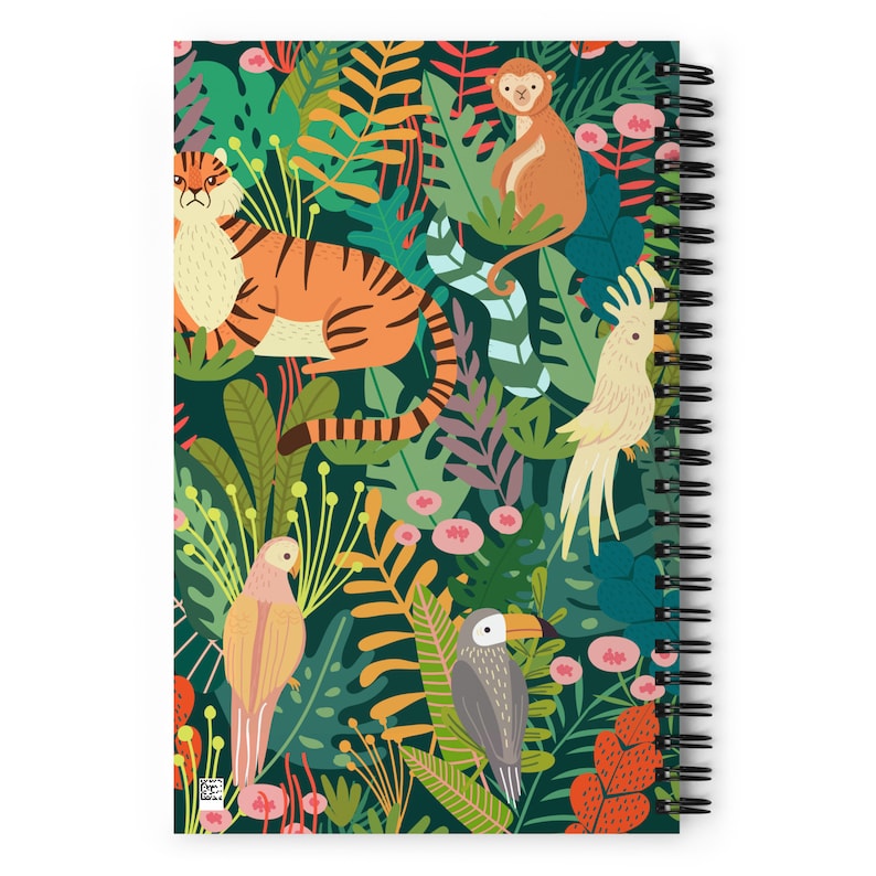 Personalized Jungle Animals Spiral Journal, Exotic Gift - Etsy
