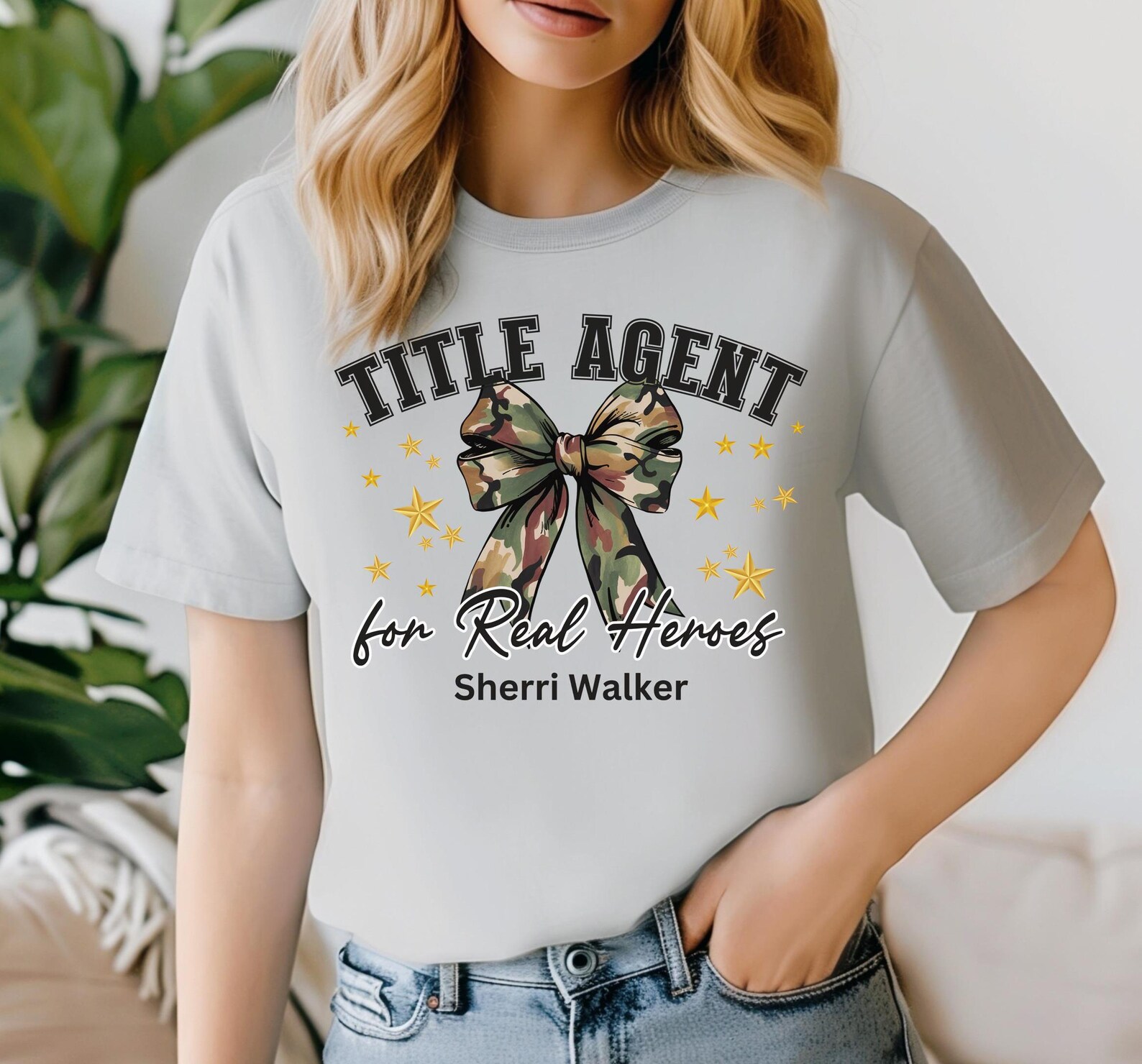 Personalized Title Agent for Real Heroes Tshirt, Custom Military Title ...