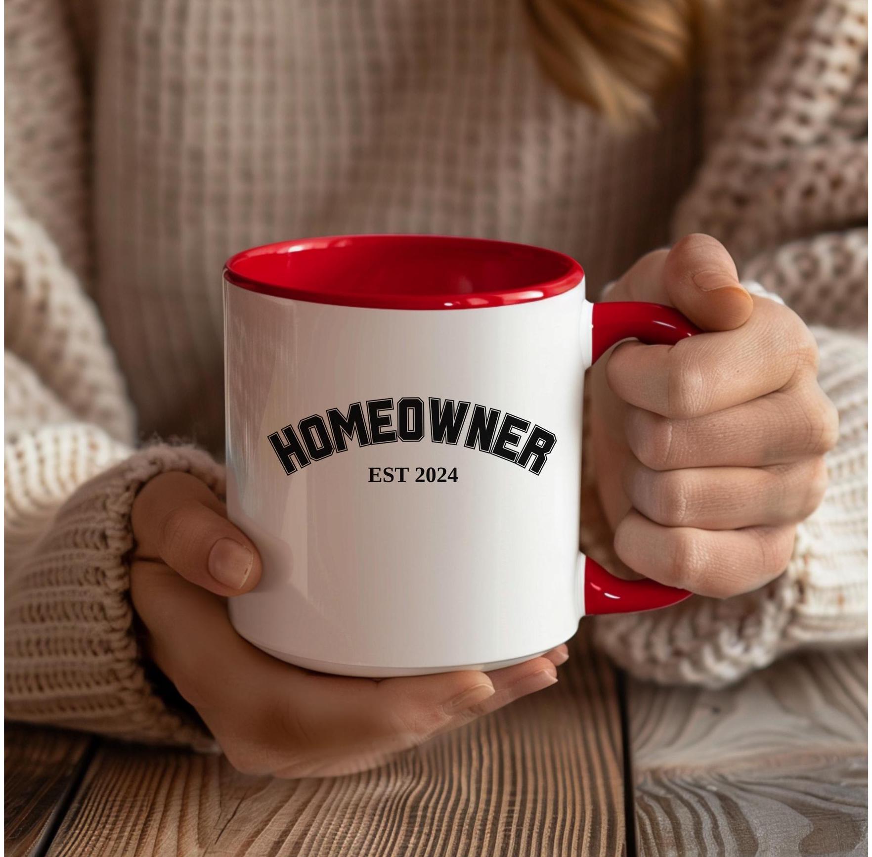 Personalized Homeowner Mug, Custom Homeowner Color Mug, Realtor Gift to ...