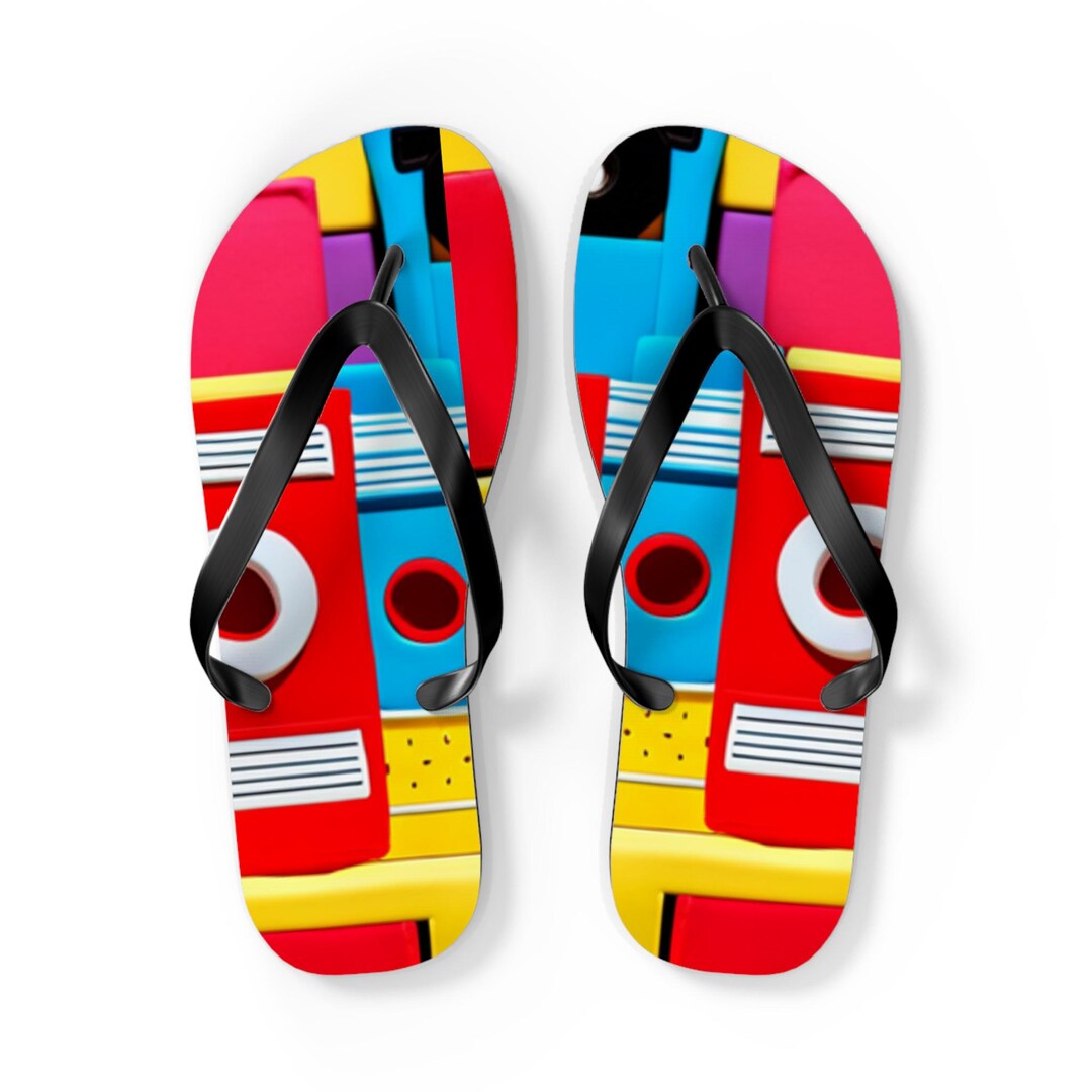 Retro Cassette Flip Flops: Music Lover Summer Sandals - Etsy UK