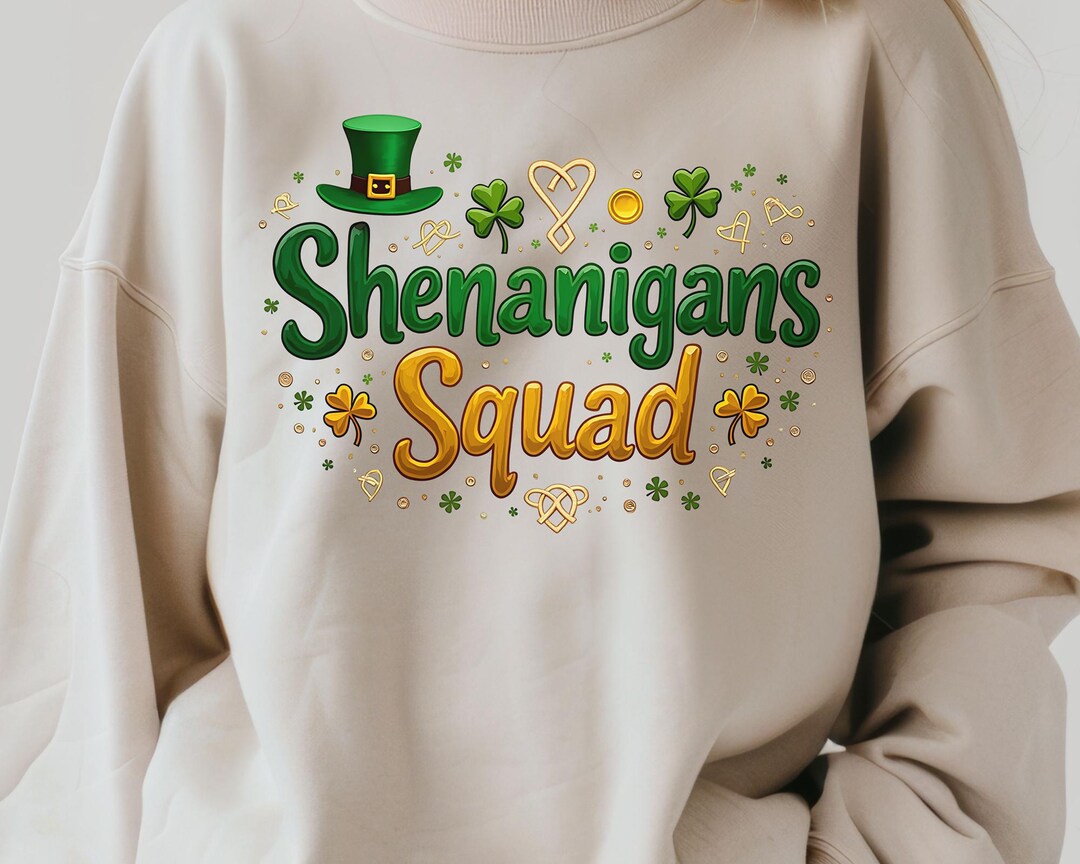 Shenanigans Squad PNG, St Patrick's Day Tshirt Png, St Patrick's ...