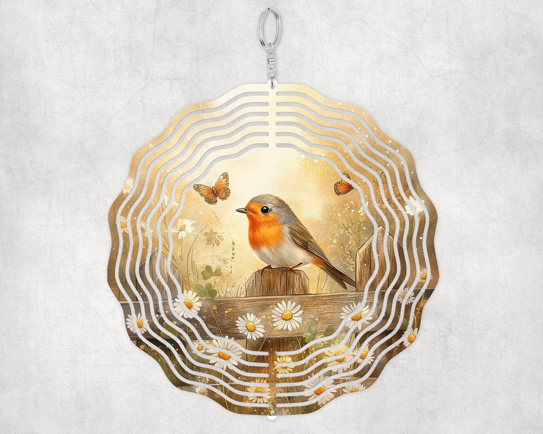 Robin Wind Spinner Png, Wind Spinner Sublimation, Outdoor Wind Spinner ...