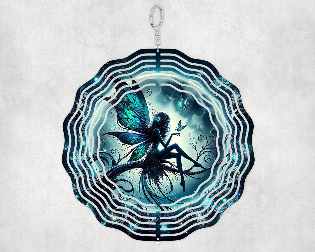 Mystical Fairy Wind Spinner Png, Sublimation Wind Spinner, Outdoor Wind ...