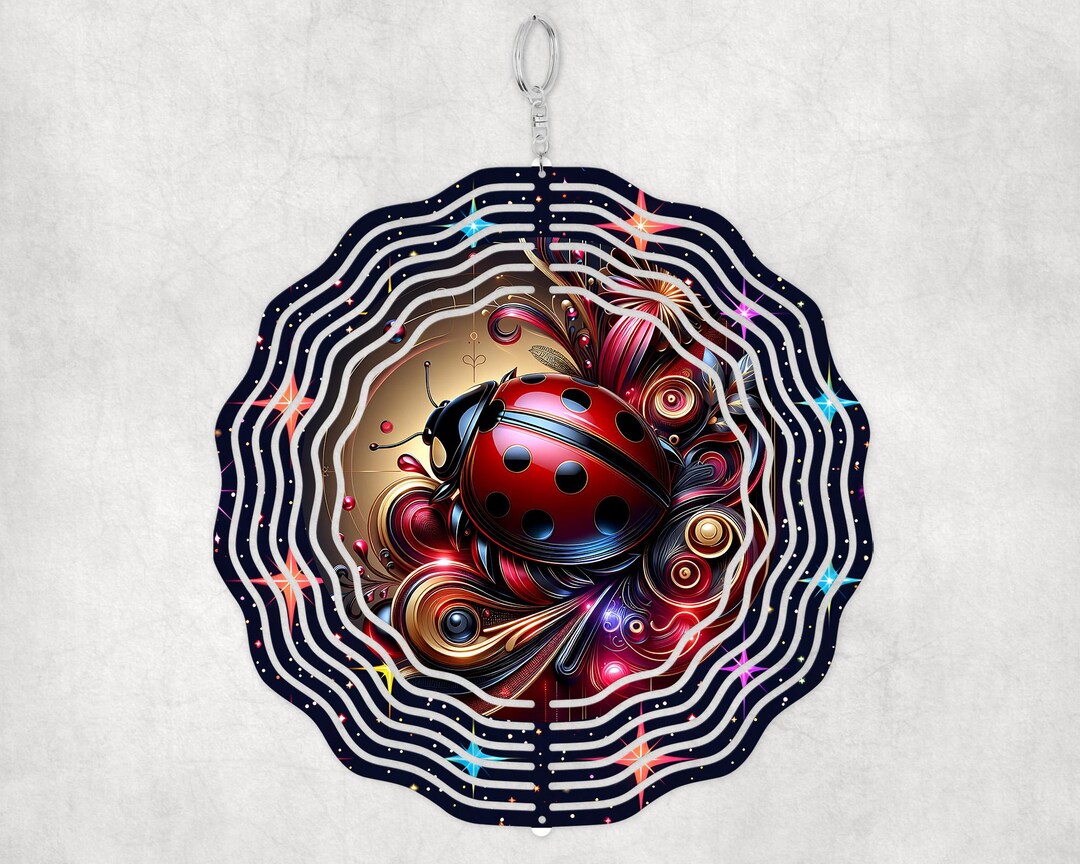 Ladybug Wind Spinner Png, Sparklecore Wind Spinner Png, Garden Wind ...