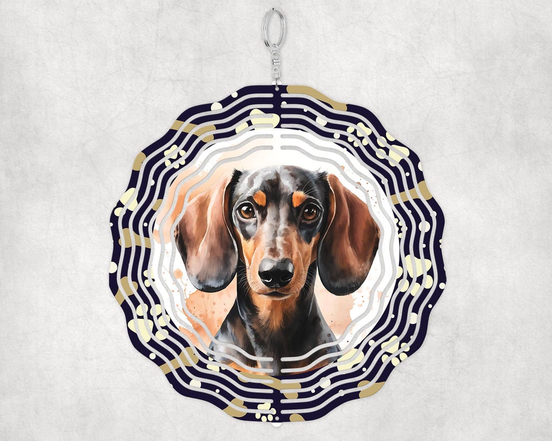 Dauschund Wind Spinner Png, Dog Wind Spinner Sublimation Wind Spinner ...