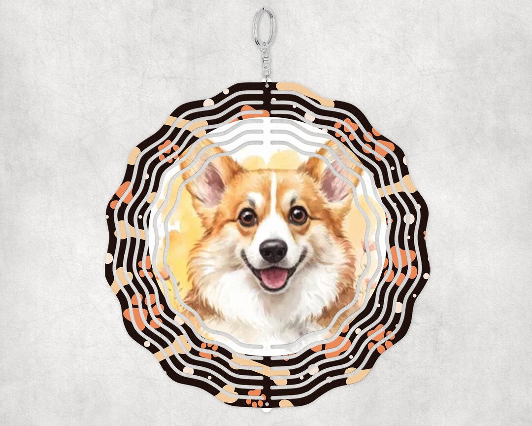 Corgi Wind Spinner Png, Dog Wind Spinner Sublimation Wind Spinner ...