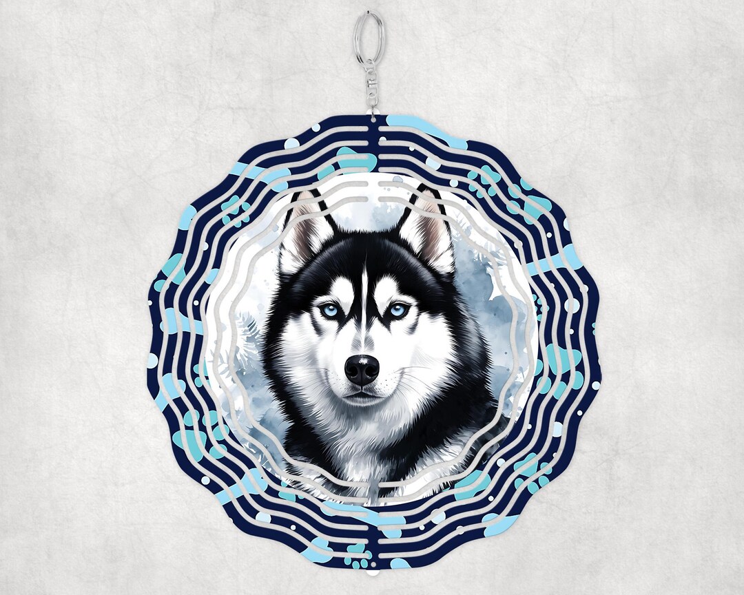 Husky Wind Spinner Png, Dog Wind Spinner Sublimation Wind Spinner ...